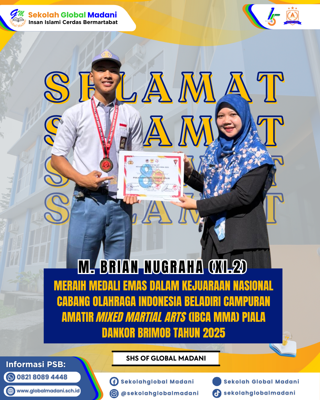 Prestasi Membanggakan: Brian Nugraha Juara Nasional IBCA MMA 2025 ...